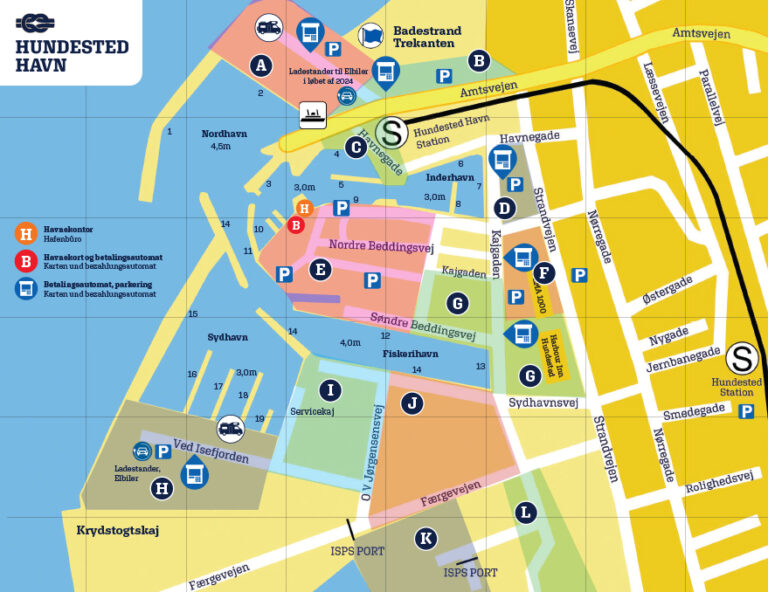 Parkering på havnen - Hundested Havn